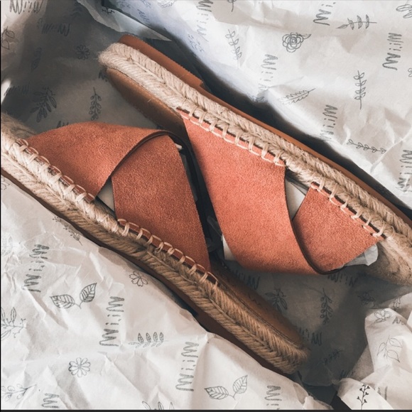 Roolee | Shoes | Rose Suede Bella Wrap Slide Espadrille Sandals | Poshmark